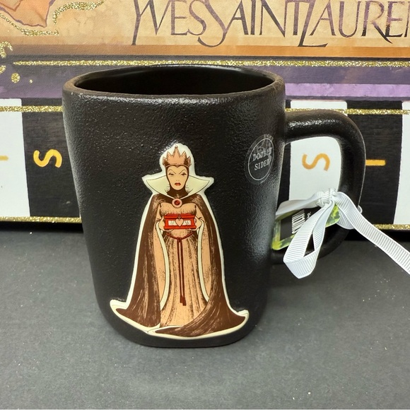 Rae Dunn | Dining | Rae Dunn Black Mug With Evil Queen Design | Poshmark
